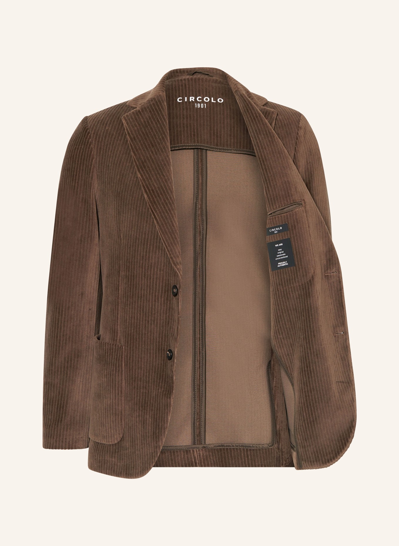CIRCOLO 1901 Suit jacket slim fit in corduroy in 772 peltro CIRCOLO 1901 Suit jacket slim fit in corduroy in 772 peltro