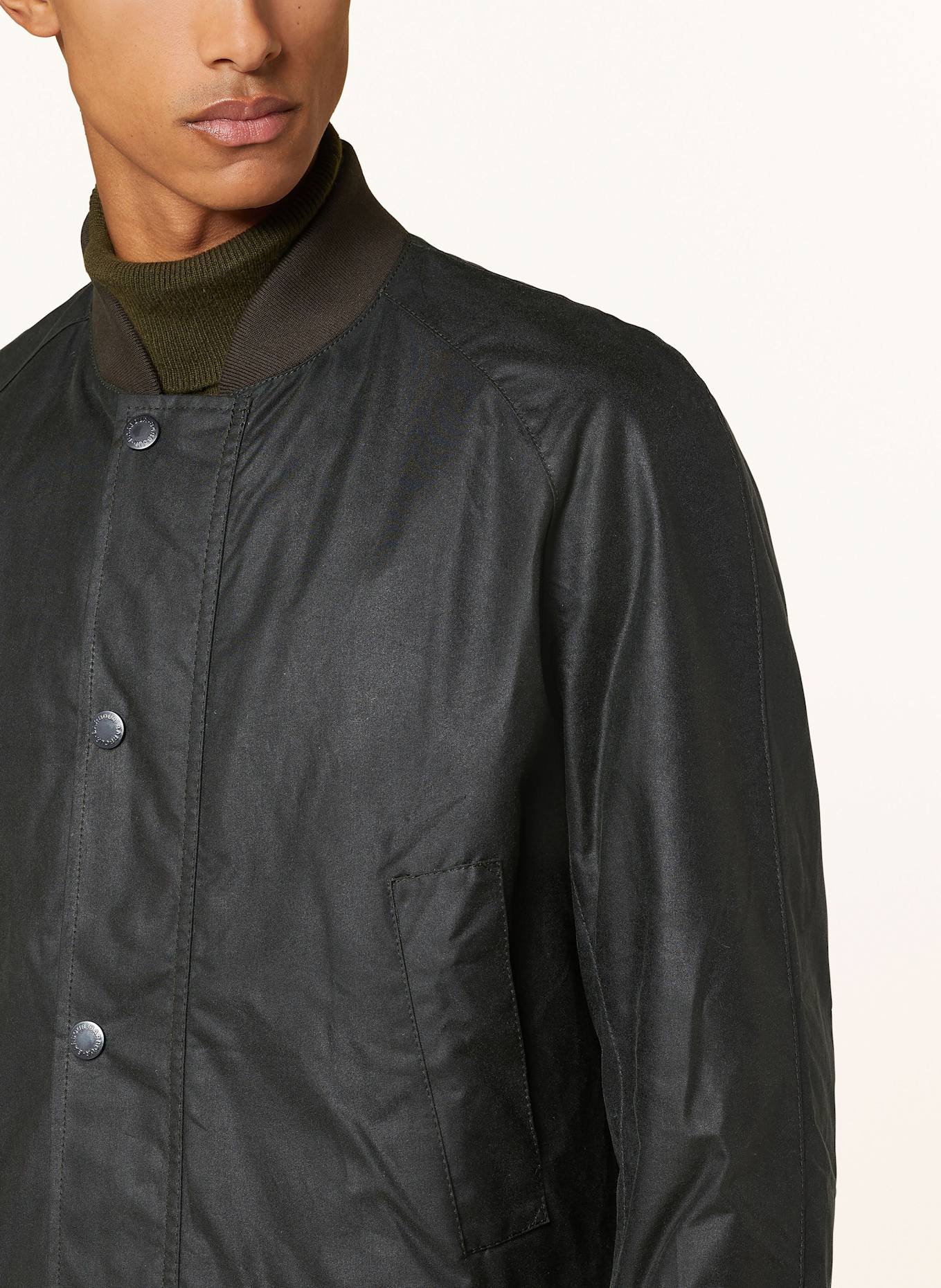 Khaki barbour jacket store