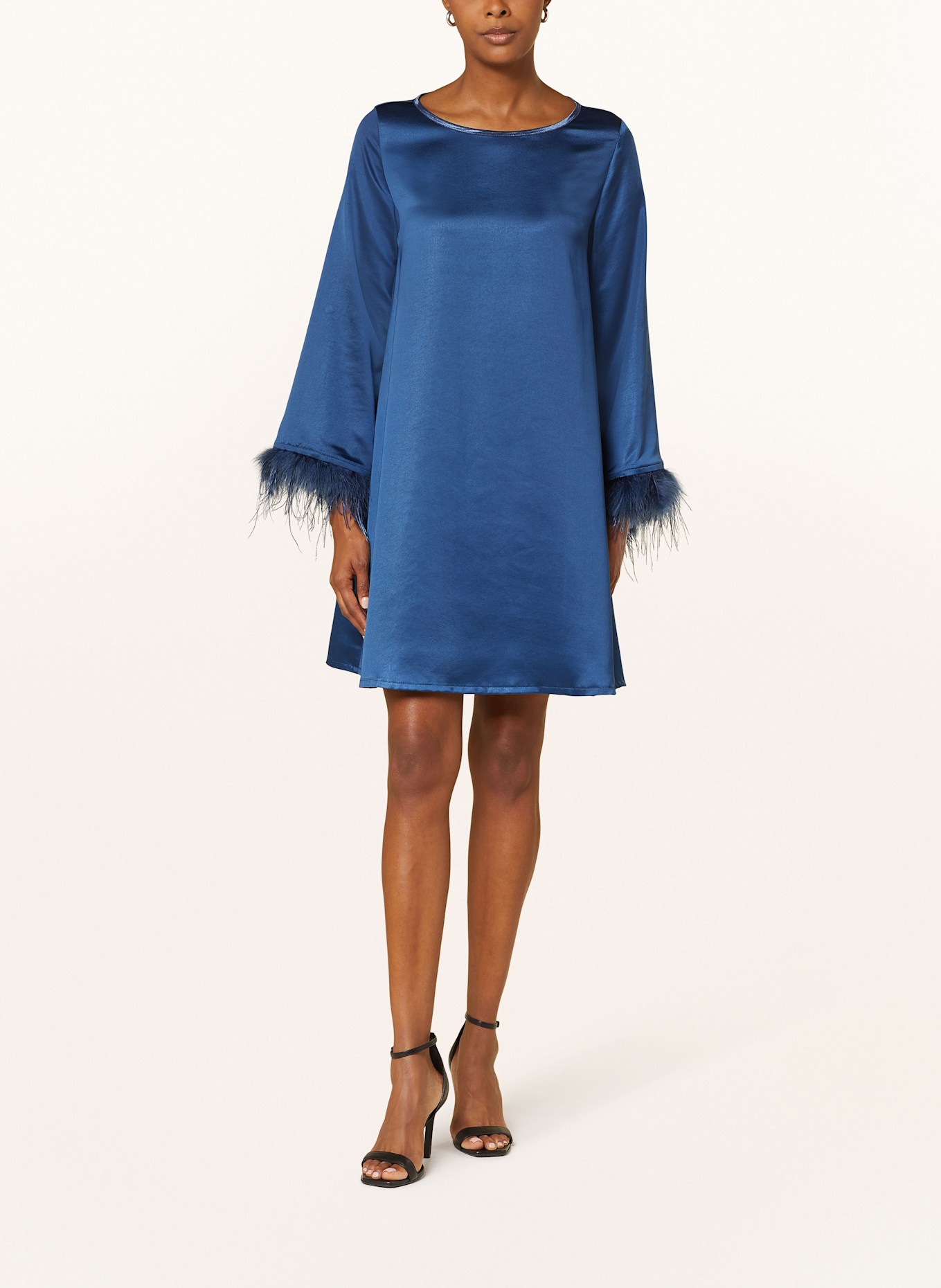 Ana Alcazar Satinkleid in blau