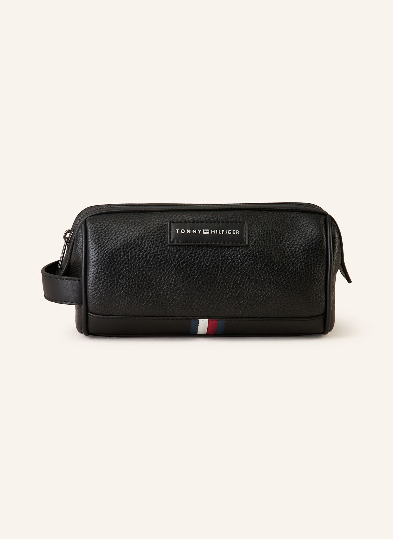 TOMMY HILFIGER Kulturtasche in schwarz