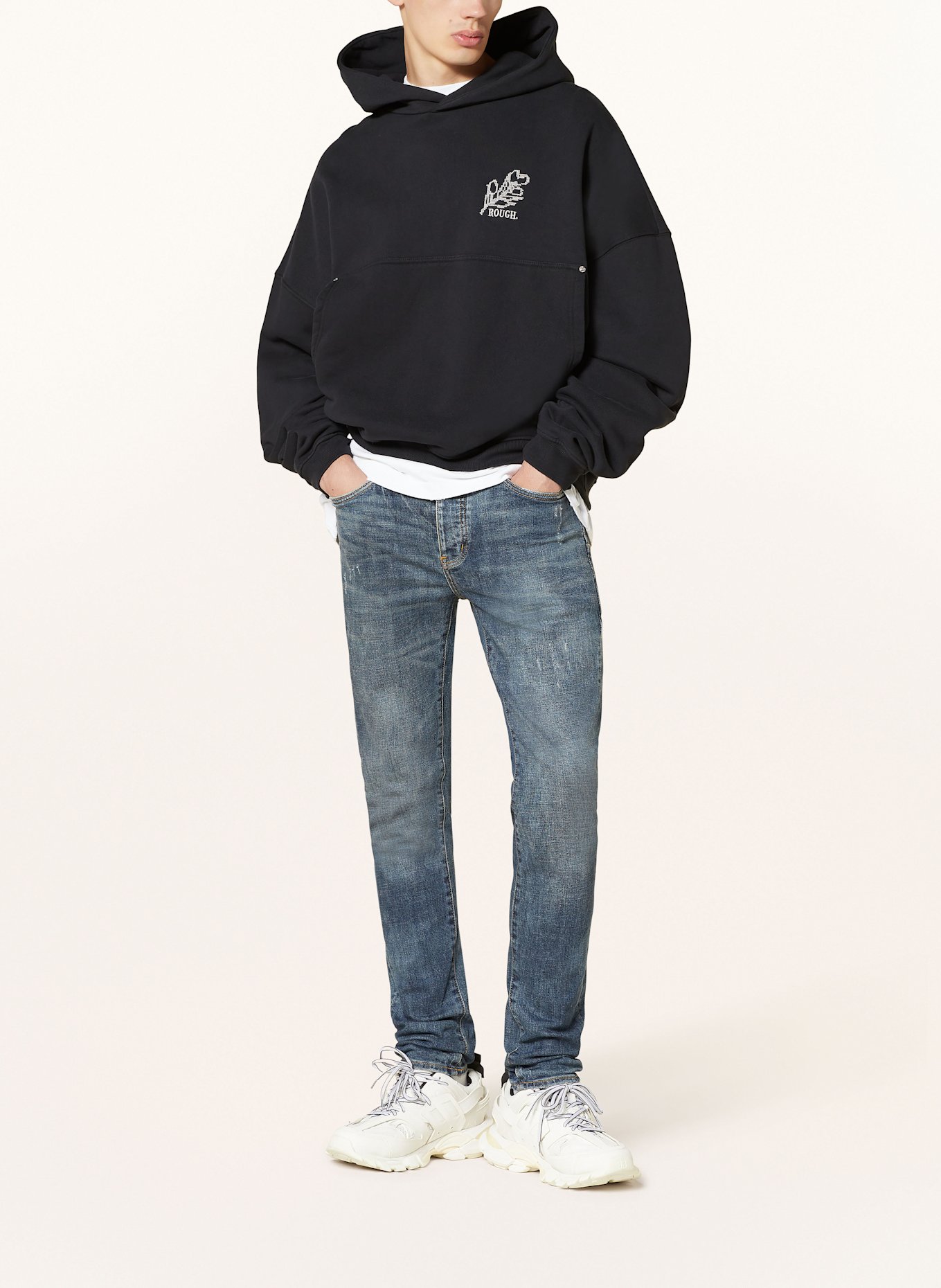 Purple jeans store