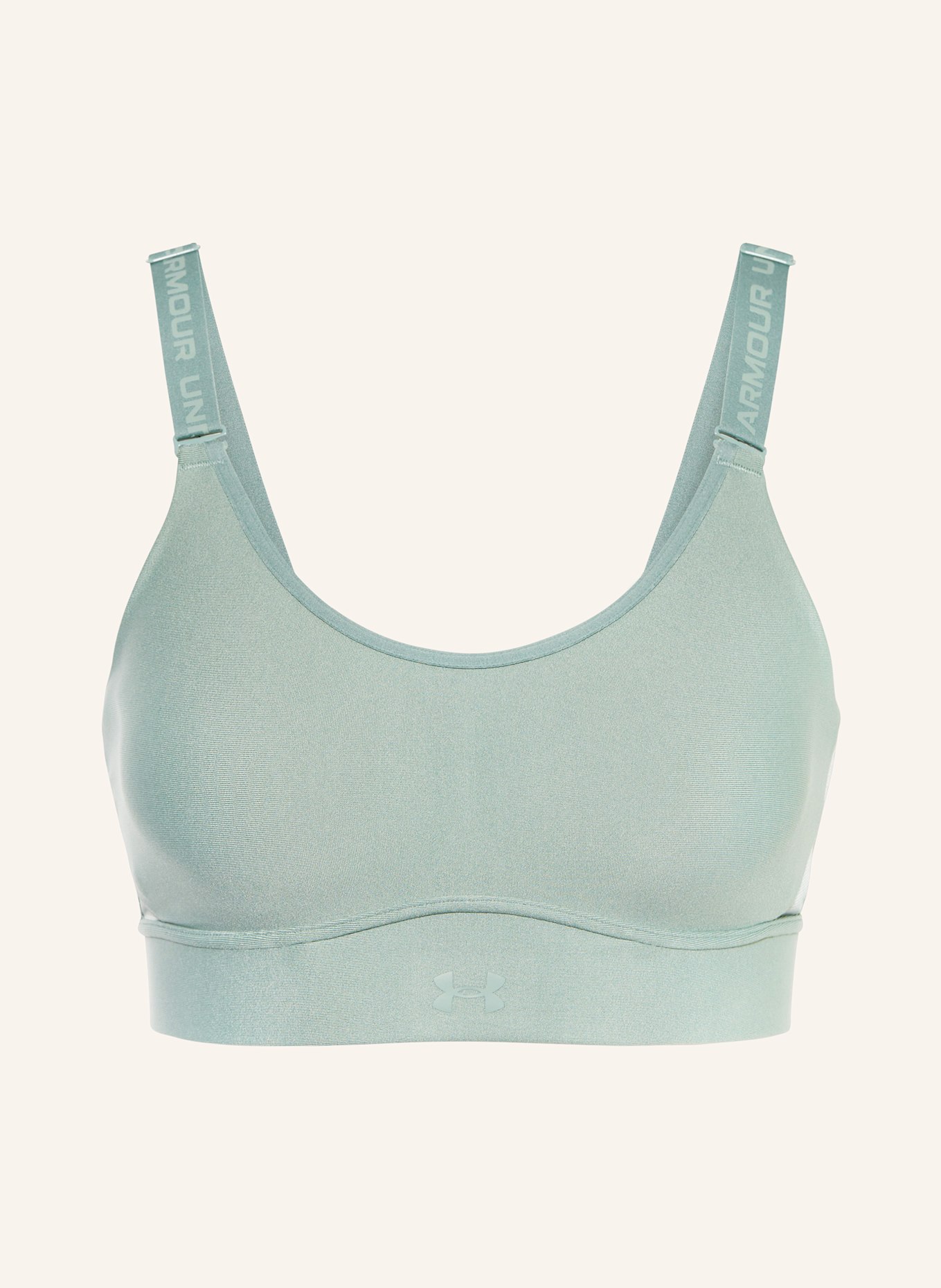 UNDER ARMOUR Sport-BH UA INFINITY MID 2.0 mit Mesh in grün
