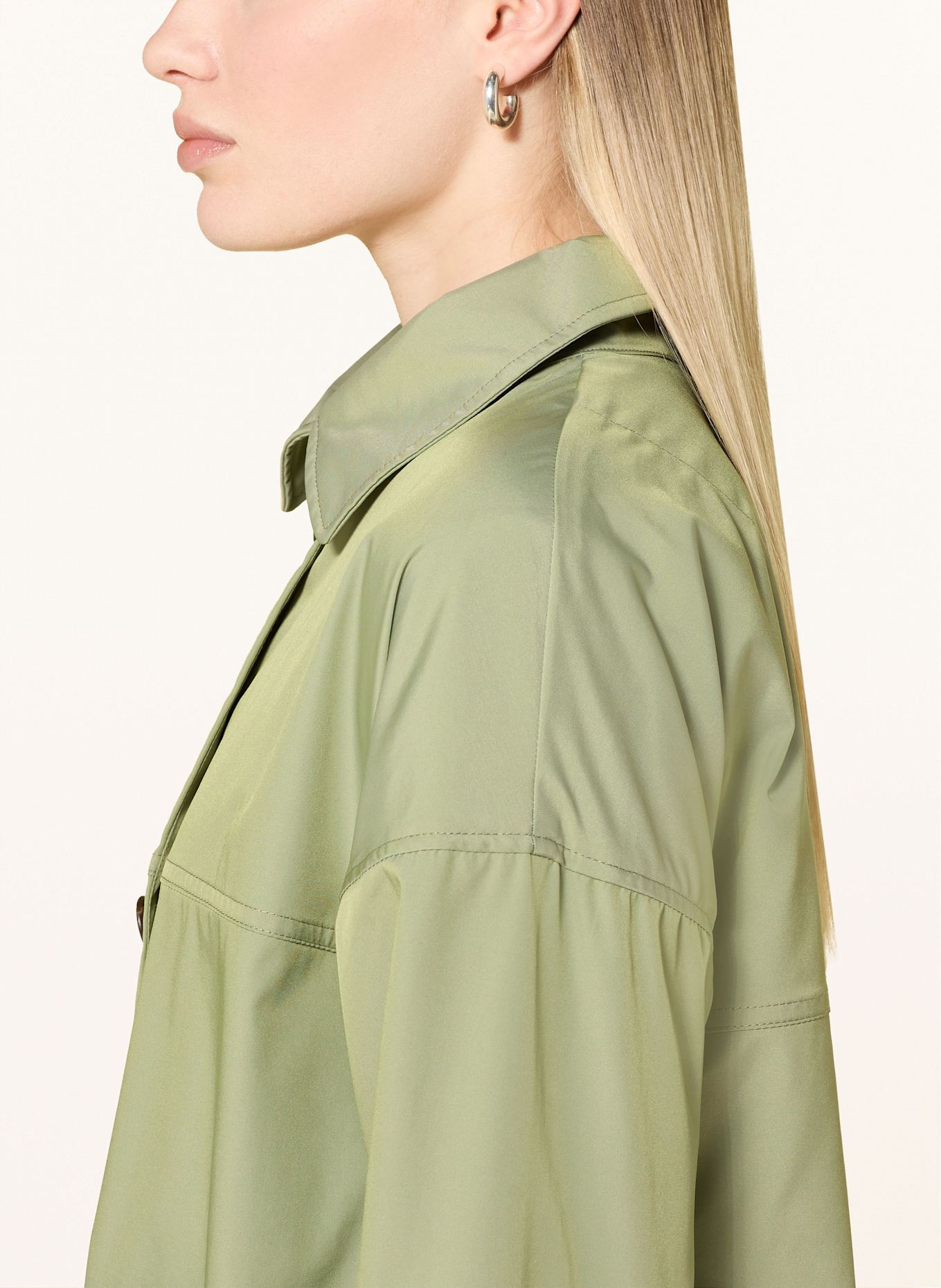 MILESTONE MSKERRI field jacket with detachable hood in light green