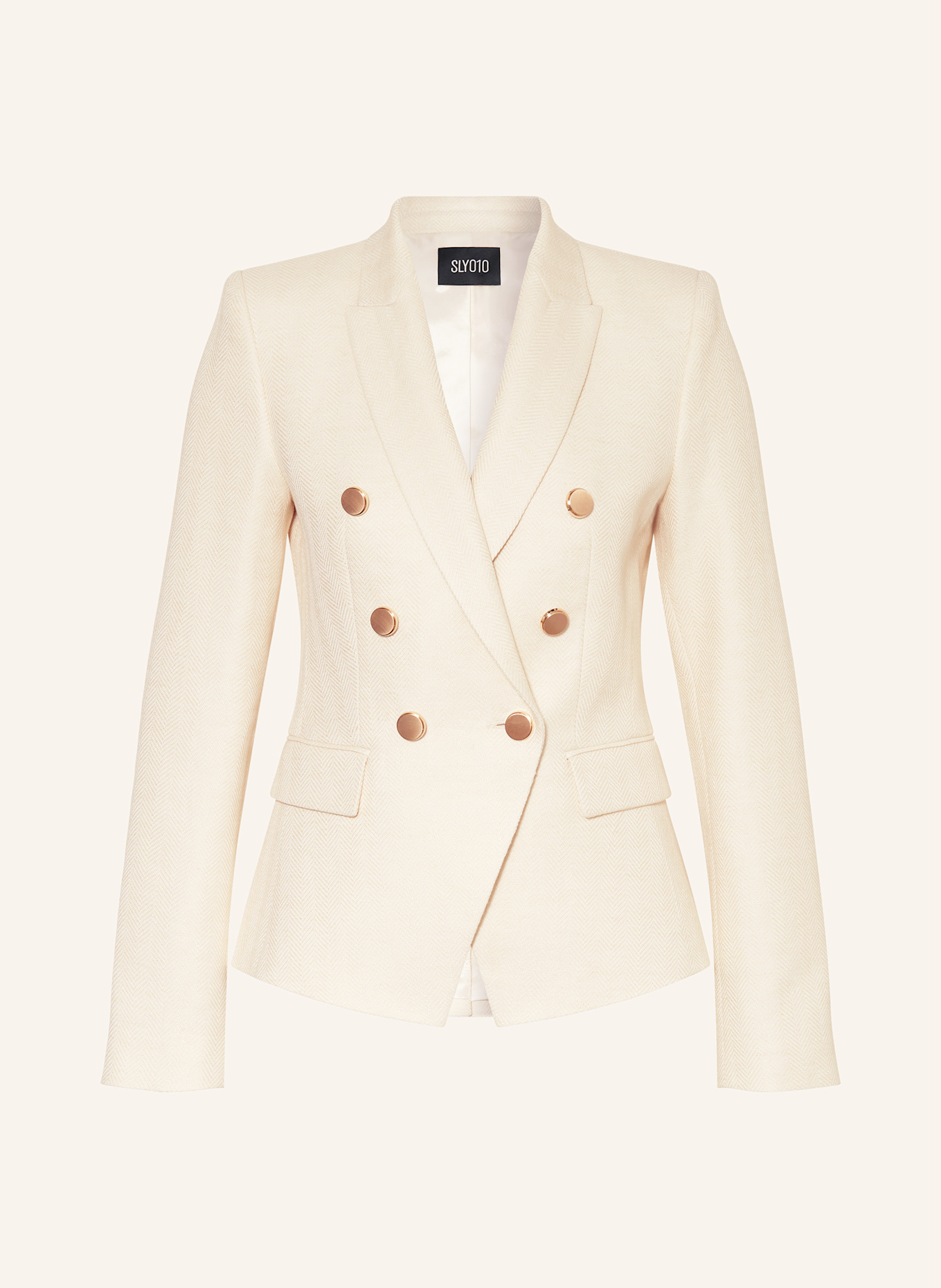 SLY 010 Blazer ARIA mit Leinen in ecru