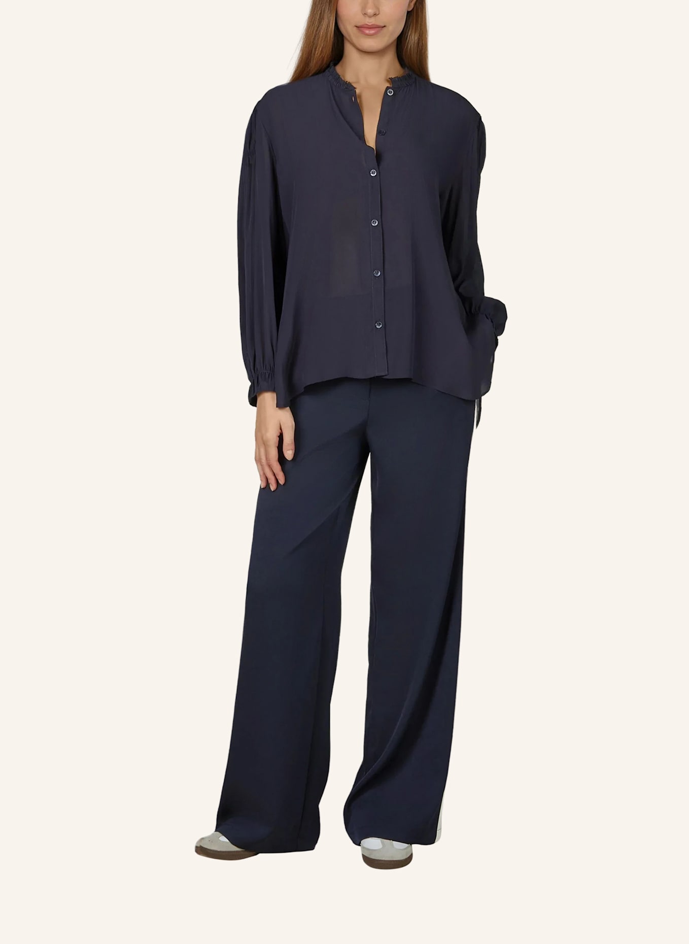 MARC AUREL Bluse in dunkelblau