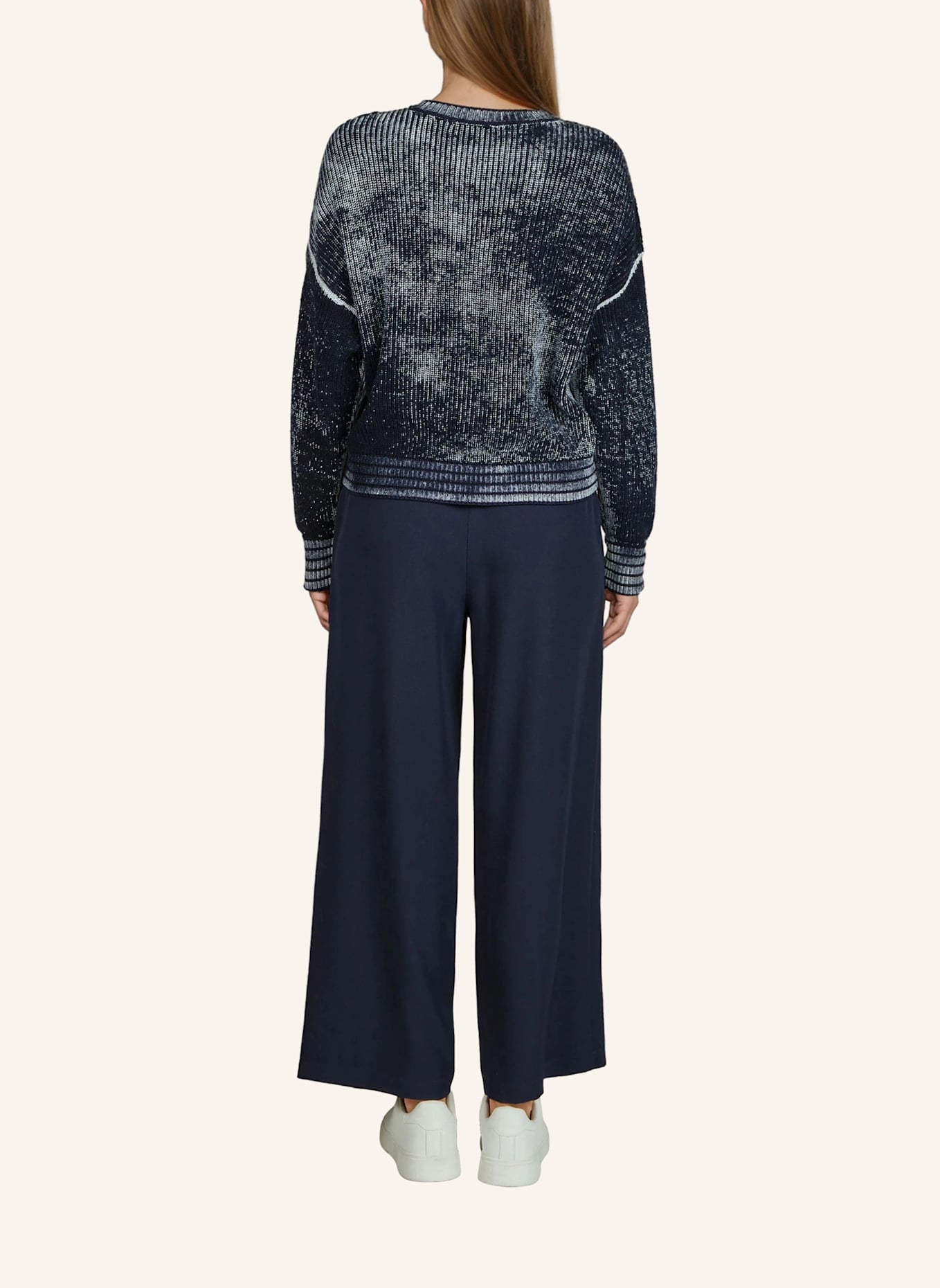 MARC AUREL Pullover in dunkelblau