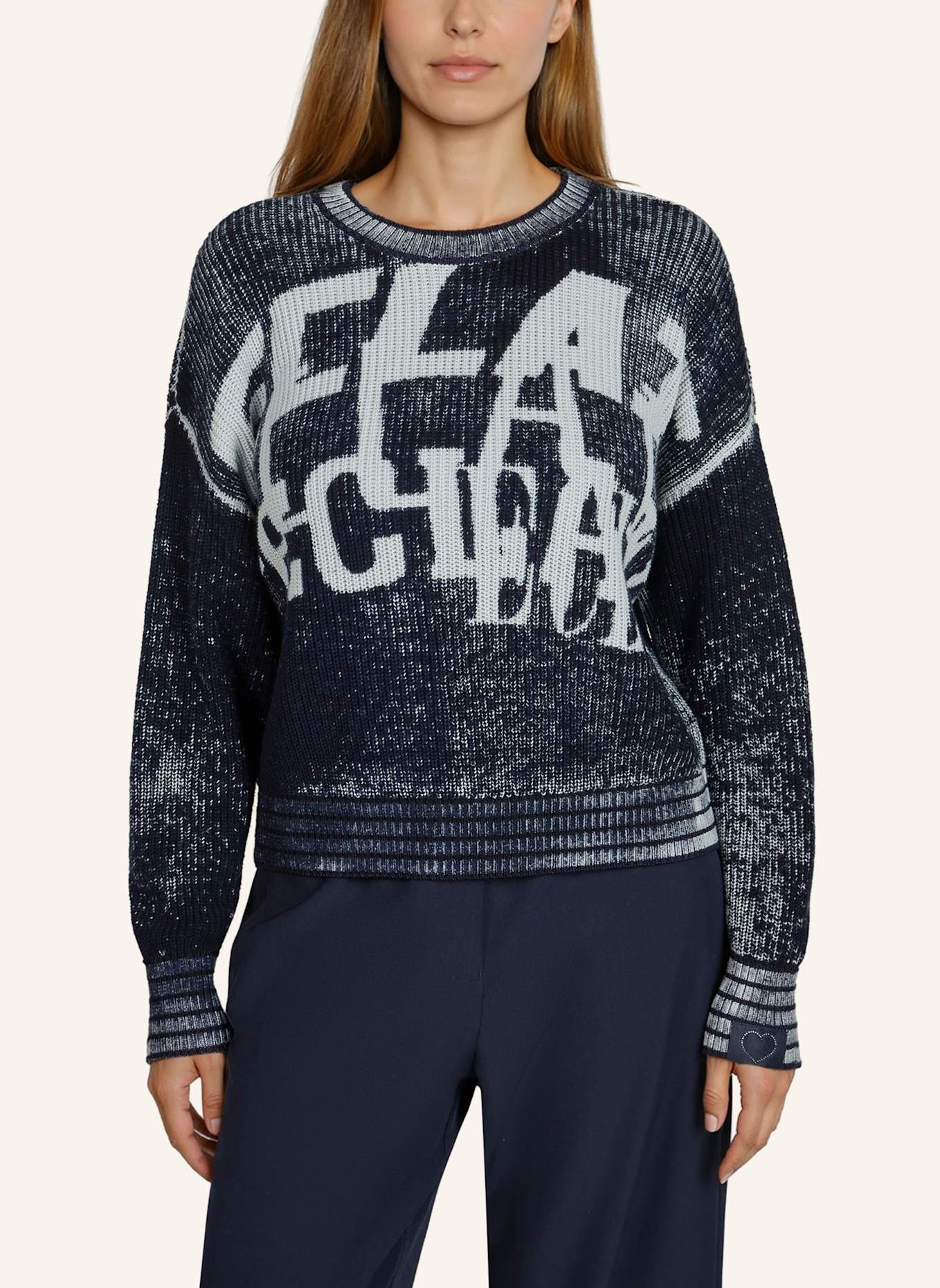 MARC AUREL Pullover in dunkelblau