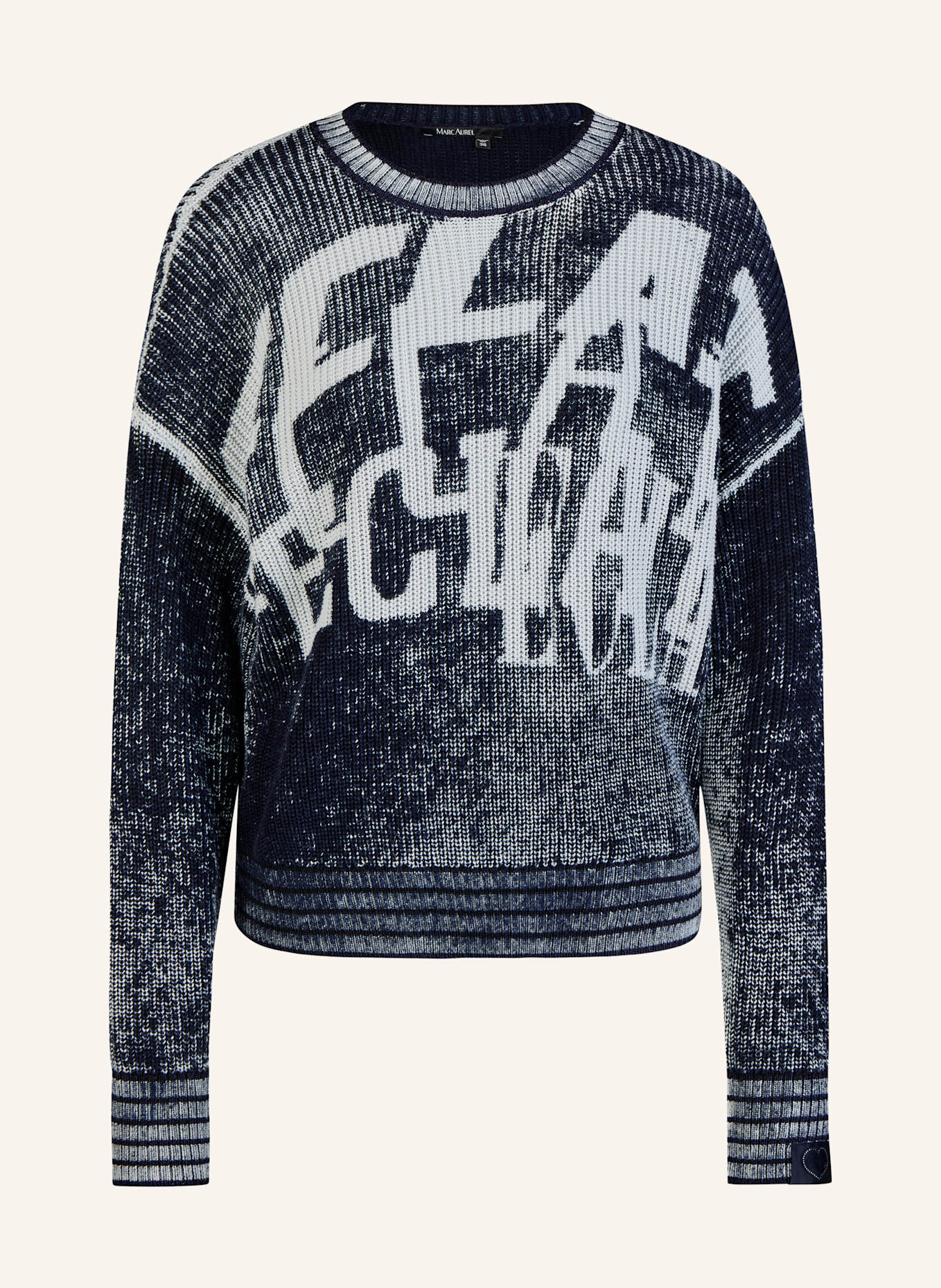 MARC AUREL Pullover in dunkelblau