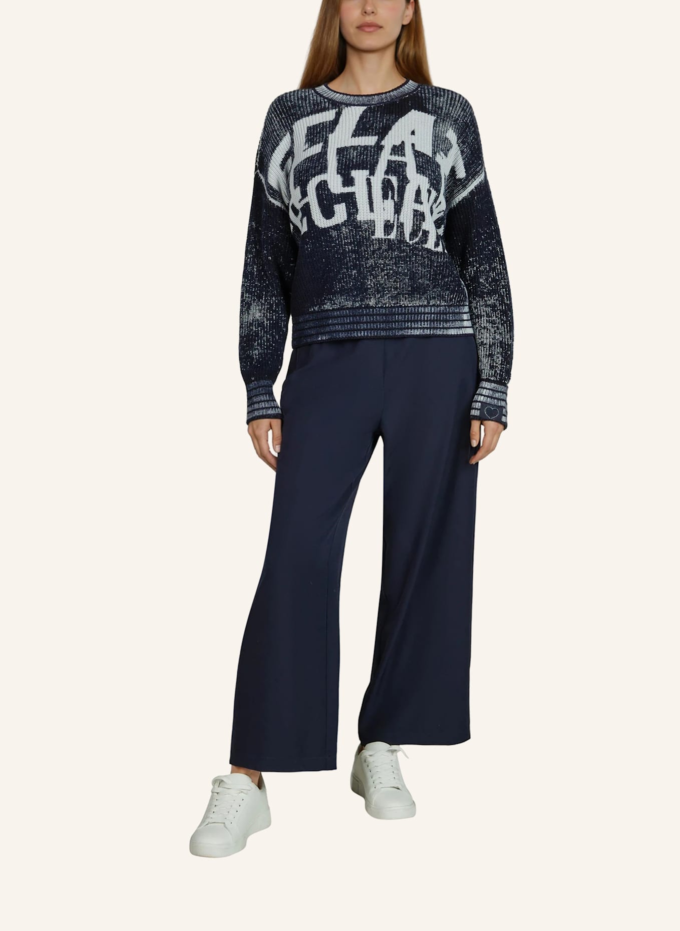 MARC AUREL Pullover in dunkelblau