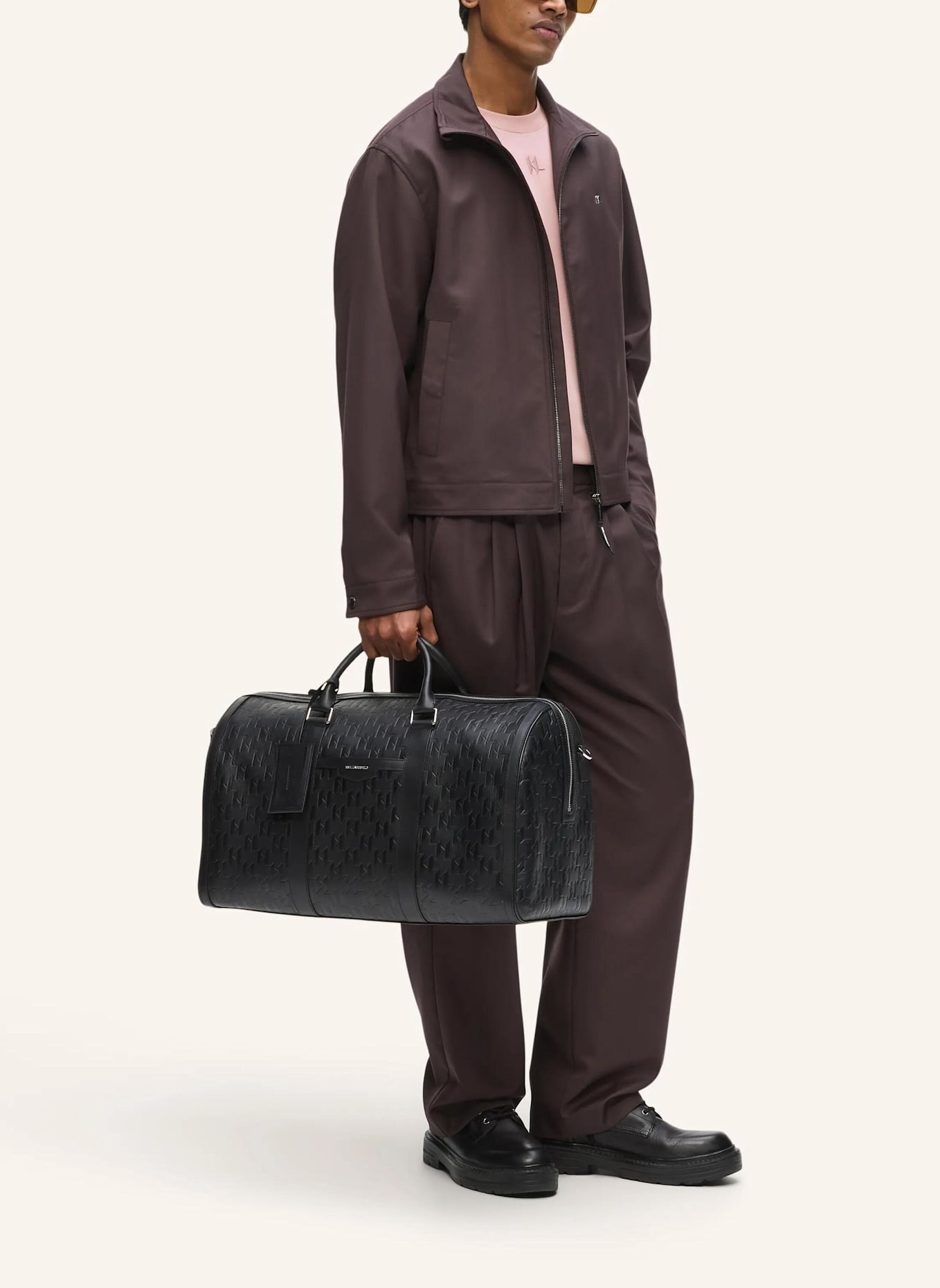KARL LAGERFELD Weekender in schwarz