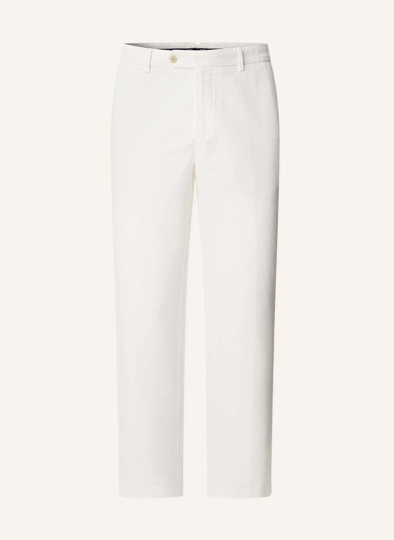 HACKETT LONDON Chino COTTON LINEN CHINO in weiss