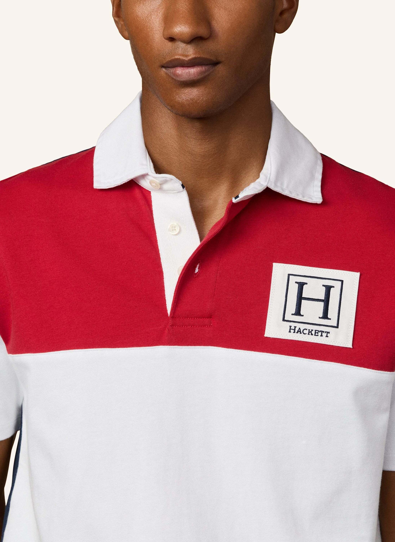 HACKETT LONDON Poloshirt HERITAGE H PC RBY SS in rot